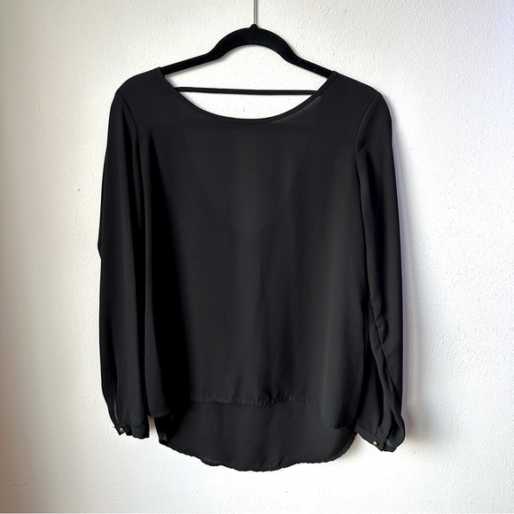 Forever 21 | Tops | 3 For 2 Black Long Sleeve With Cutout Back Size ...